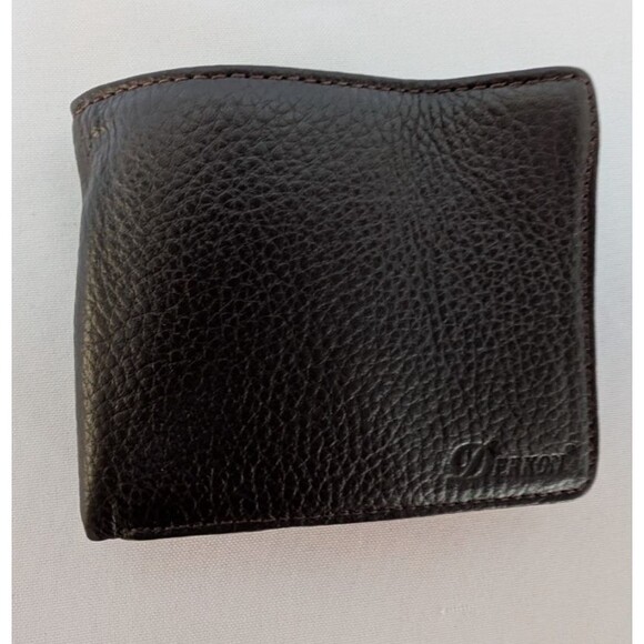 Bags | Derkon Genuine Turkish Leather Bifold Wallet Id Window Brown ...